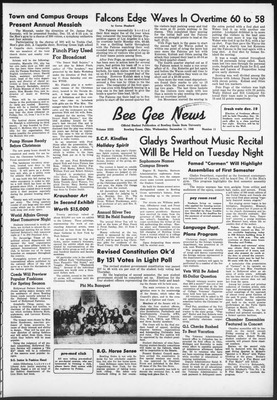 "Bee Gee News December 11, 1946" by Bowling Green State University