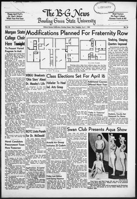 "The B-G News April 1, 1952" by Bowling Green State University