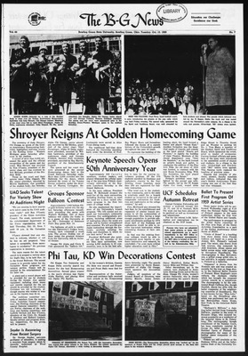 "The B-G News October 13, 1959" by Bowling Green State University