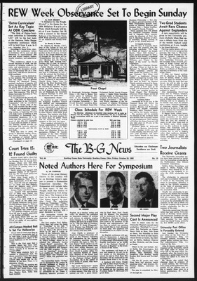 "The B-G News October 23, 1959" by Bowling Green State University