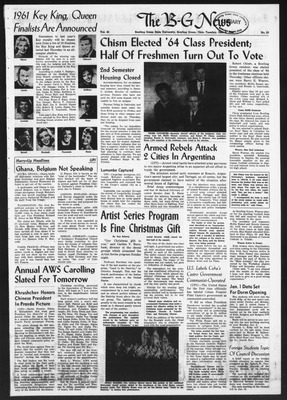 "The B-G News December 6, 1960" by Bowling Green State University