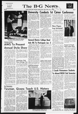 "The B-G News October 4, 1963" by Bowling Green State University