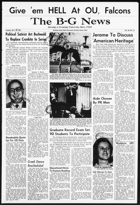 "The B-G News November 12, 1963" by Bowling Green State University