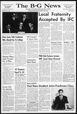 "The B-G News February 21, 1964" by Bowling Green State University