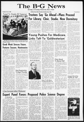 "The B-G News October 6, 1964" by Bowling Green State University