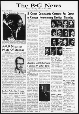 "The B-G News October 20, 1964" by Bowling Green State University