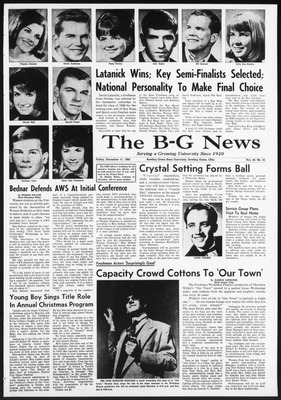 "The B-G News December 11, 1964" by Bowling Green State University