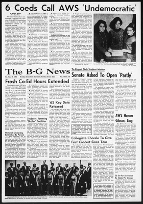 "The B-G News February 26, 1965" by Bowling Green State University