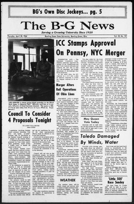 "The B-G News April 28, 1966" by Bowling Green State University