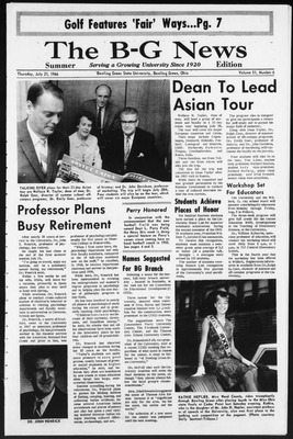 "The B-G News July 21, 1966" by Bowling Green State University