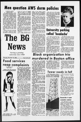 "The BG News November 14, 1968" by Bowling Green State University