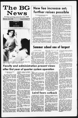 "The BG News June 4, 1969" by Bowling Green State University