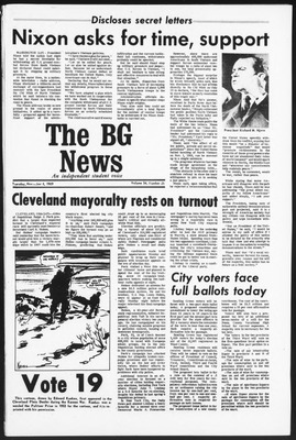 "The BG News November 4, 1969" by Bowling Green State University