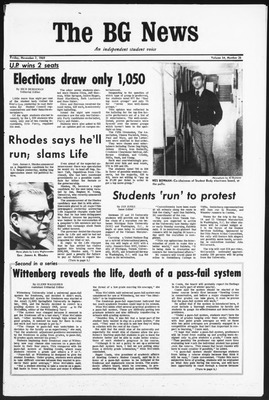 "The BG News November 7, 1969" by Bowling Green State University