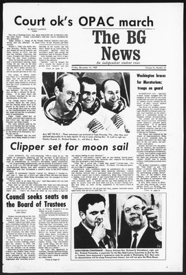 "The BG News November 14, 1969" by Bowling Green State University