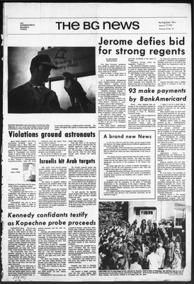 "The BG News January 7, 1970" by Bowling Green State University