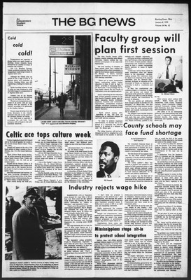 "The BG News January 8, 1970" by Bowling Green State University