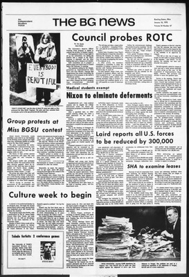 "The BG News January 16, 1970" by Bowling Green State University
