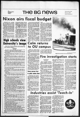 "The BG News February 3, 1970" by Bowling Green State University
