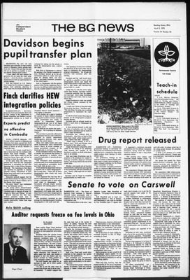 "The BG News April 8, 1970" by Bowling Green State University