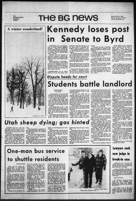 "The BG News January 22, 1971" by Bowling Green State University