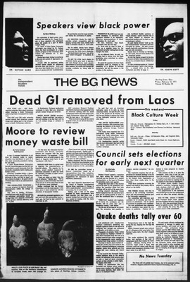 "The BG News February 12, 1971" by Bowling Green State University