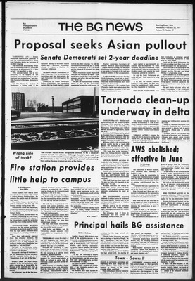 "The BG News February 24, 1971" by Bowling Green State University
