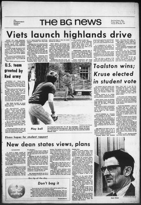 "The BG News April 16, 1971" by Bowling Green State University