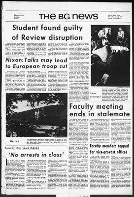 "The BG News June 2, 1971" by Bowling Green State University