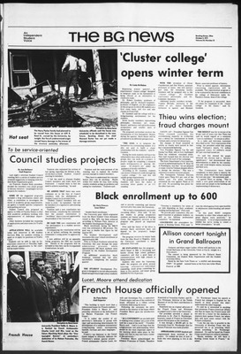 "The BG News October 5, 1971" by Bowling Green State University