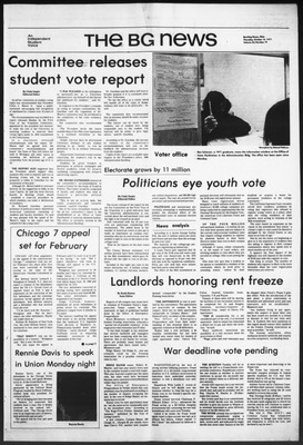 "The BG News October 14, 1971" by Bowling Green State University