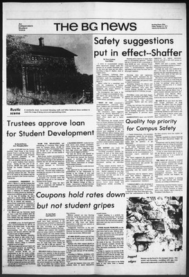 "The BG News October 15, 1971" by Bowling Green State University