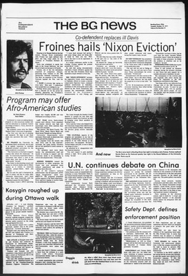 "The BG News October 19, 1971" by Bowling Green State University