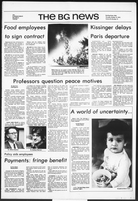 "The BG News October 12, 1972" by Bowling Green State University