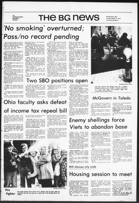 "The BG News October 17, 1972" by Bowling Green State University