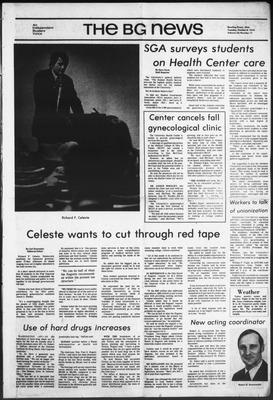 "The BG News October 8, 1974" by Bowling Green State University