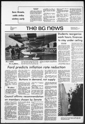 "The BG News October 10, 1974" by Bowling Green State University