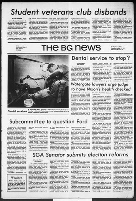 "The BG News October 17, 1974" by Bowling Green State University