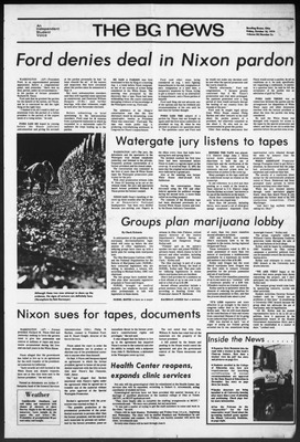 "The BG News October 18, 1974" by Bowling Green State University