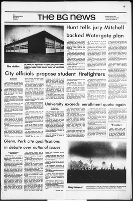 "The BG News October 29, 1974" by Bowling Green State University