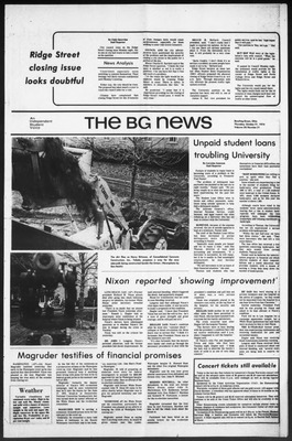 "The BG News October 31, 1974" by Bowling Green State University