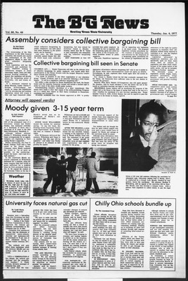 "The BG News January 6, 1977" by Bowling Green State University
