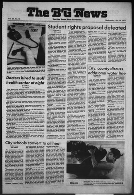 "The BG News January 19, 1977" by Bowling Green State University