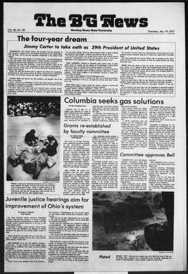 "The BG News January 20, 1977" by Bowling Green State University