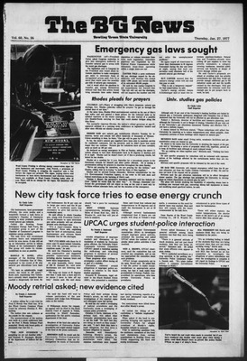 "The BG News January 27, 1977" by Bowling Green State University