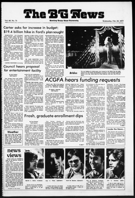 "The BG News February 23, 1977" by Bowling Green State University