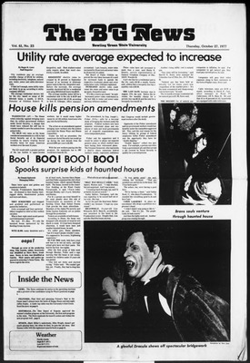 "The BG News October 27, 1977" by Bowling Green State University