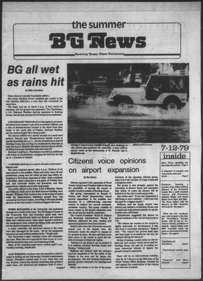 "The Summer BG News July 12, 1979" by Bowling Green State University