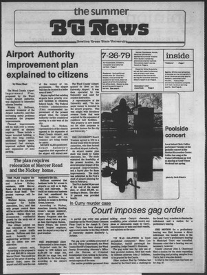 "The Summer BG News July 26, 1979" by Bowling Green State University