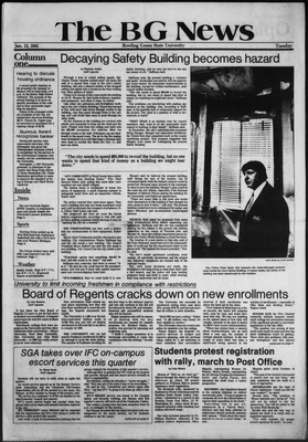 "The BG News January 13, 1981" by Bowling Green State University